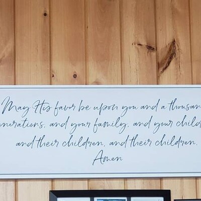 Custom Scripture Wall Art, Personalized Bible Verse Sign, Framed ...