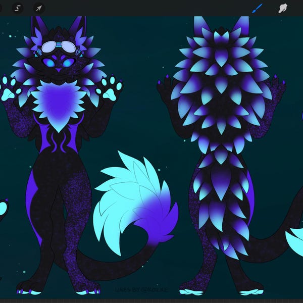 Digital Nardoragon Furry Emote/sticker Bases (pack 2) - Etsy