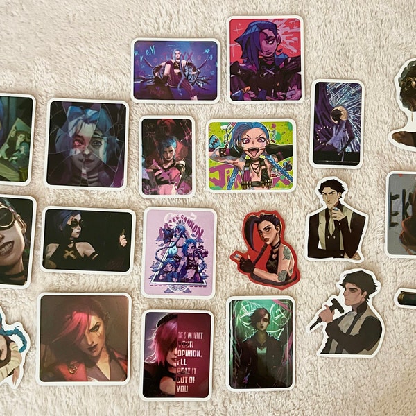 Arcane Stickers | Set of 100 | Waterproof Vinyl Stickers | Anime ...