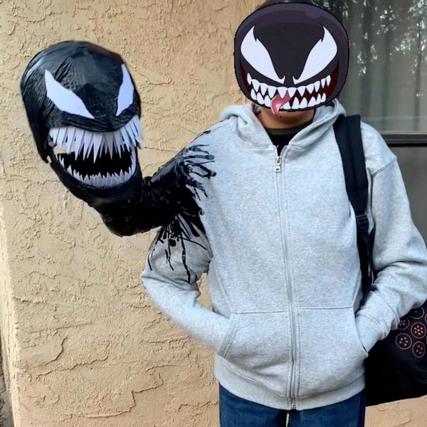 Venom Cosplay Mask Jpeg Patterns - Etsy