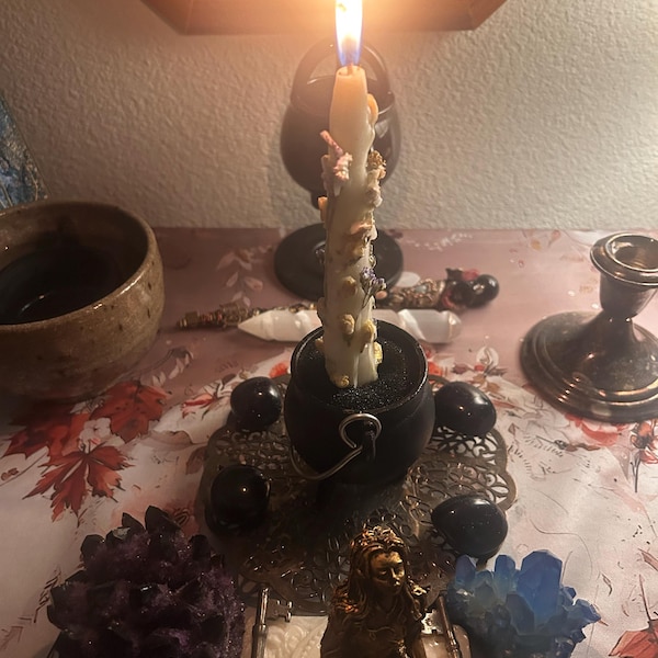 Black Ritual Candles, Black Ritual Candles, Cleaning Candle, Altar ...