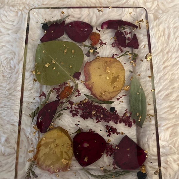 Memorial Frame With Your Dried Flower Petals, Flower Heart Shadowbox ...