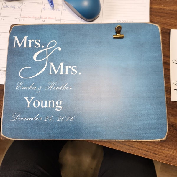 Custom Lesbian Couple Frame, Lesbian Wedding Gift, Lesbian Anniversary ...