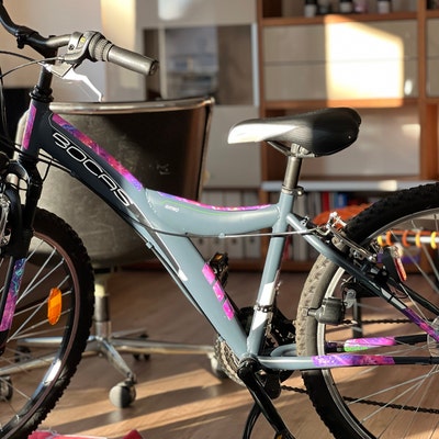 Bicycle Frame Decals Set, Mtb Stickers, Frame Protector, Bike Stickers ...