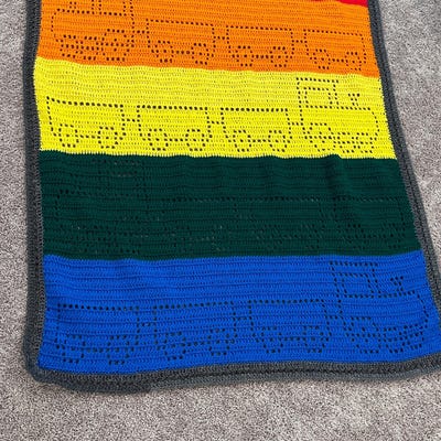 Crochet Tractor Baby Blanket Pattern - Etsy