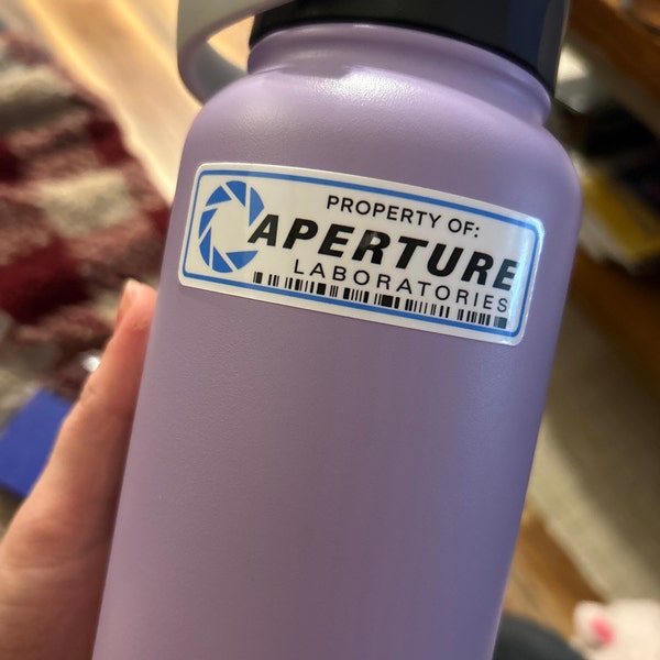 Property of Aperture Laboratories Sticker, Portal Sticker, Aperture ...