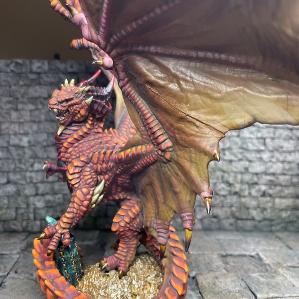 Red Dragon Miniature for D&D, Dungeons and Dragons, Pathfinder and Many ...