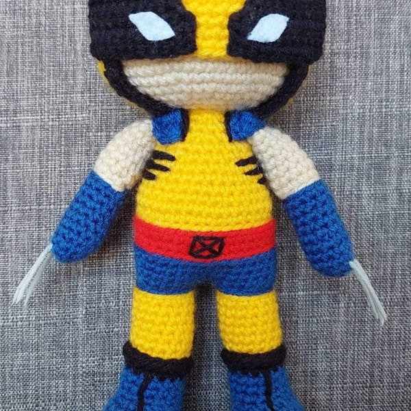 Crochet Amigurumi Pattern Wolverine X-men Logan - Etsy