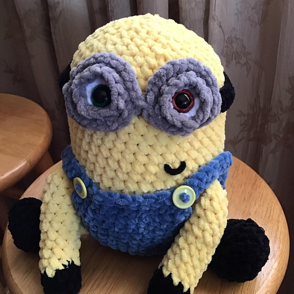 Bob - Cuddle Size - Minion Crochet Pattern Pdf -plush - AMIGURUMI / FR ...