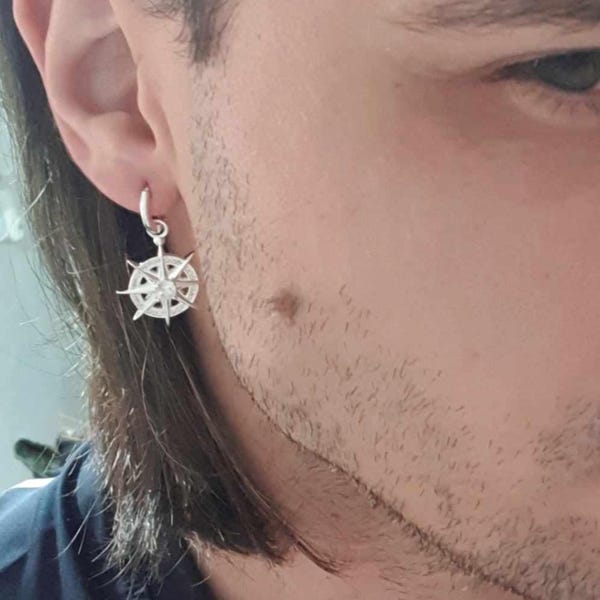 Baldurs Gate 3 Gale Earrings 1:1 Replica 925 Silver With Sparkling Gem ...