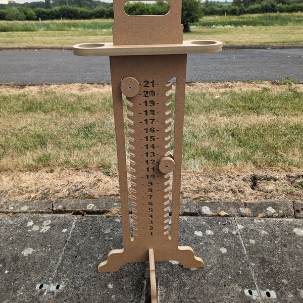 Cornhole Scorboard DXF, Cornhole Scoreboard With Dual Drinkholders ...