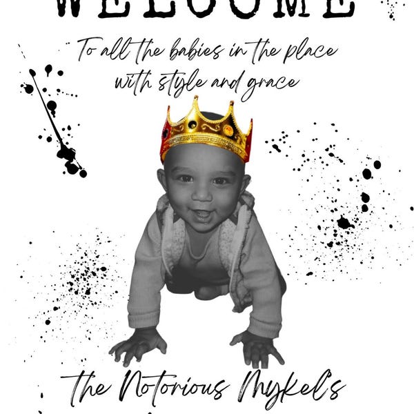 The Big Notorious ONE Ready to Party Birthday Monthly Face Milestone ...