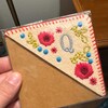 Personalized Hand Embroidered Corner Bookmarks, Felt Triangle Page ...