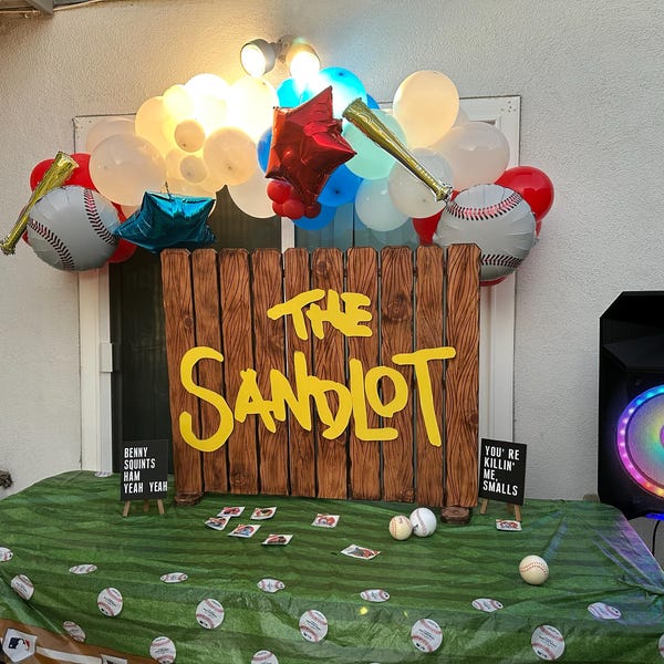 The Sandlot Wood Sign - Baseball Party Backdrop Sign - the Sandlot ...