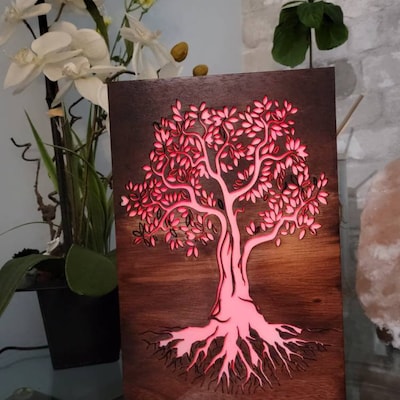 Tree of Life Family Lamp, the Tree of Life, Mothers Day Gift, Tree of ...