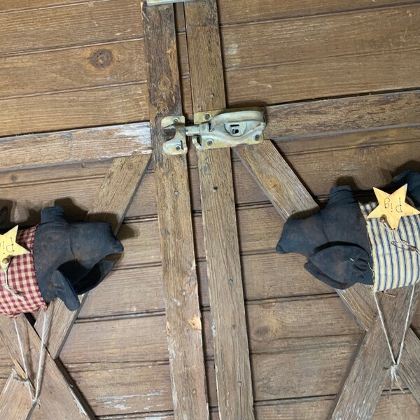 DIGITAL FILE Primitive Piggy Wall Hanger Sewing Pattern Tutorial PDF ...