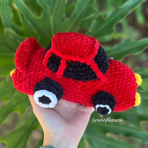 Race Car Crochet Pattern, Race Car Amigurumi Pattern, Car Crochet ...