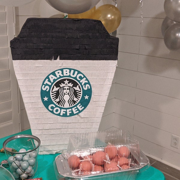 Cup of Coffee Pinata Inspired by Starbucks 23"x14" - Etsy