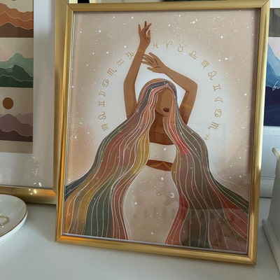 Stay Rooted Goddess Grounded Art Digital Art Spiritual Portrait Cosmic ...