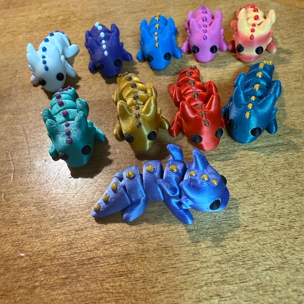 3D Printed Marine Animal Toy Bundle, Colorful Fidget and Sensory Aids ...