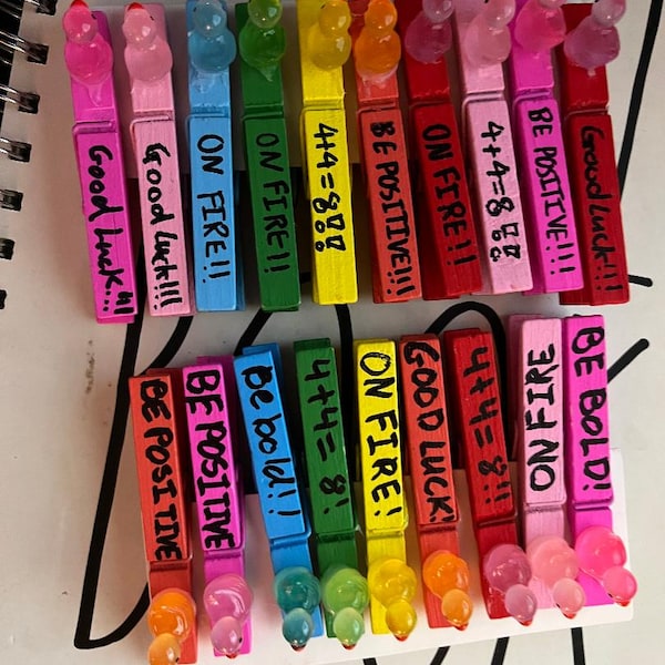 Volleyball Player Clips / Cheer Clips With Duck Charms and Diamonds ...