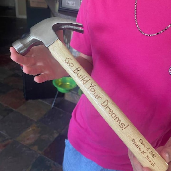 Personalized Graduation Hammer 2026, High School Senior Gift for Son ...