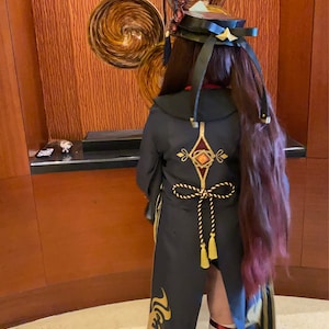 Hu Tao Genshin Impact Cosplay Sewing Pattern, Hu Tao Costume, Genshin ...