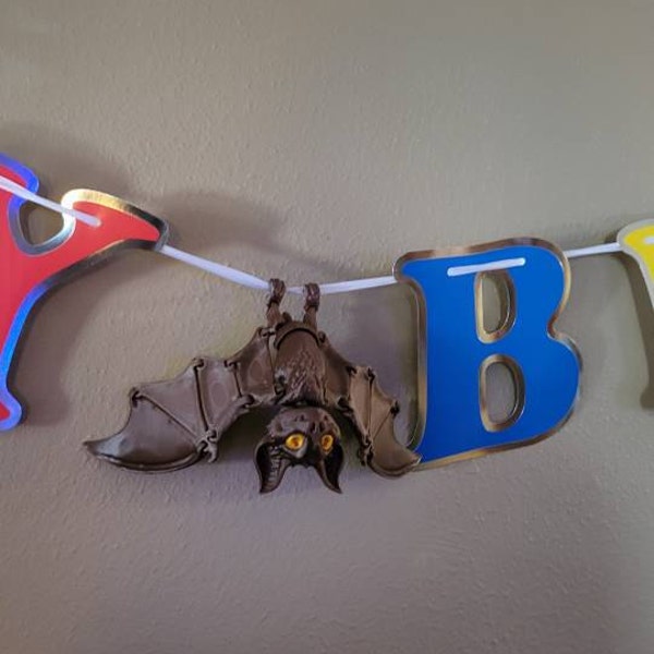 Bat .STL Digital File for 3d Printing, Print-in-place Body, Snap-fit ...