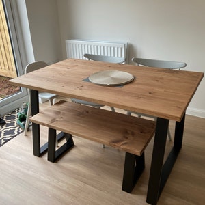 ARTEMIS Dining Table Bench Chairs Luxury Industrial Free - Etsy UK