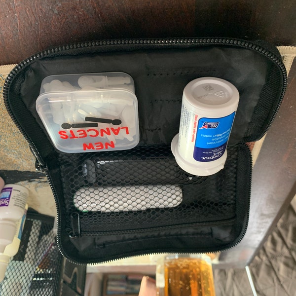 Small Diabetic Supply Storage Containers for Lancets, Needles, Test ...