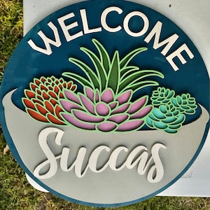 Hello Autumn Wheat Grass Sign Digital Download Round Door - Etsy