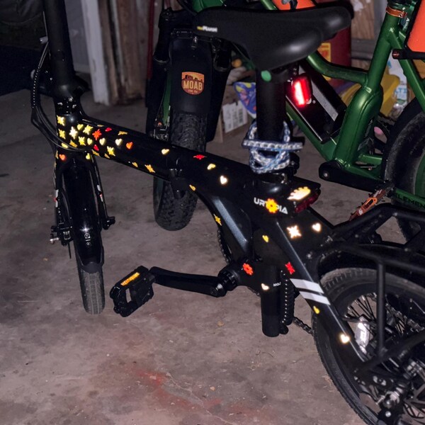 Reflective Bicycle Decals and Bike Helmet Stickers Velosight™ Stars ...