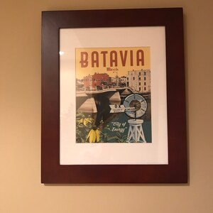 Batavia Illinois Travel Poster, Batavia Illinois Print, Vintage Travel ...