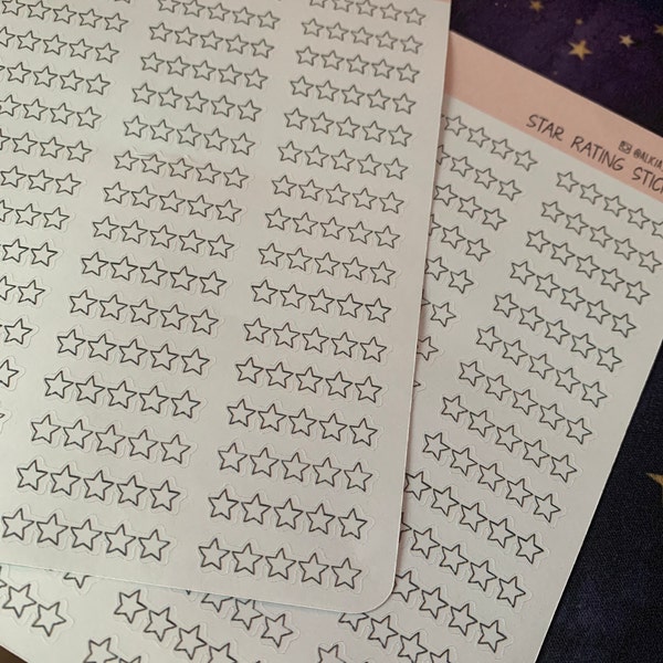 Star Rating | Planner Stickers | Bujo Stickers - Etsy