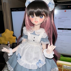 1/3 BJD SD Dress & Headdress Set black BJD Doll Clothes Outfit - Etsy