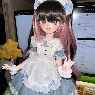 1/3 BJD SD Dress & Headdress Set black BJD Doll Clothes Outfit - Etsy