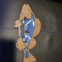 Laser Cut Files Fishing Svg Bass Pdf Files for Wood 4 Layer Art Piece ...