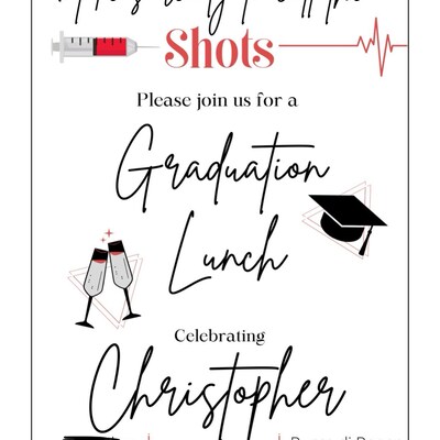 Graduation Party Invitation Masters Personalised Party Invite Printable ...