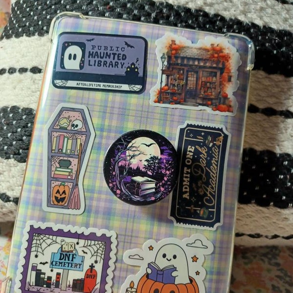 Spooky Story Season, Halloween Book Stickers, Spooky Book Stickers ...