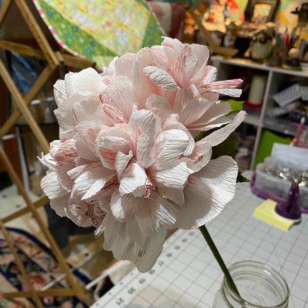 Crepe Paper Autumn Rose Printable Tutorial and Templates, Flower Files ...