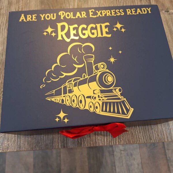 Polar Express Gift Box, Personalised Polar Express Box, Gift Reveal ...