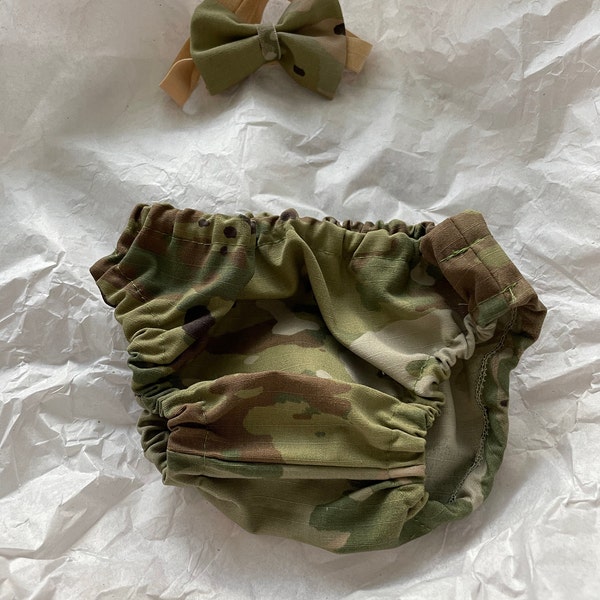 Military Inspired Diaper Cover & Cap Set - All Branches of Service - Etsy