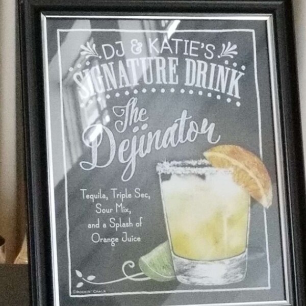 Old Fashioned Cocktail Recipe Sign Bar Decoration 5x7" Chalkboard Style ...