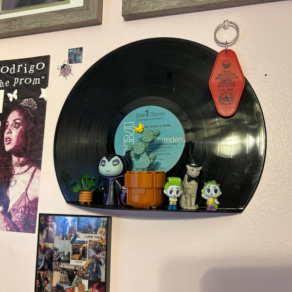 Mini Record Jewelry Dish, Sparkly Vinyl Record Dish, Unique Decorative ...