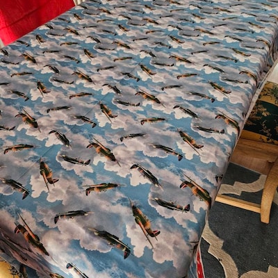 Trains Fabric UK 100% Cotton Material by Metre Railways Rail ...
