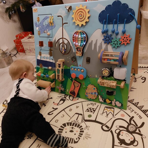 Busy Board Space Theme | Busyboard | Sensory Board | Travel Busy Board ...