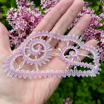 Bobbin Lace DRAGON Pattern, Pdf Lace Patterns to Print at Home, Diy ...