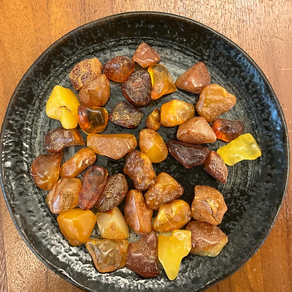 AMBER BALTIC / Raw Baltic Amber Stone Stones Bernstein Natural Bursztyn ...