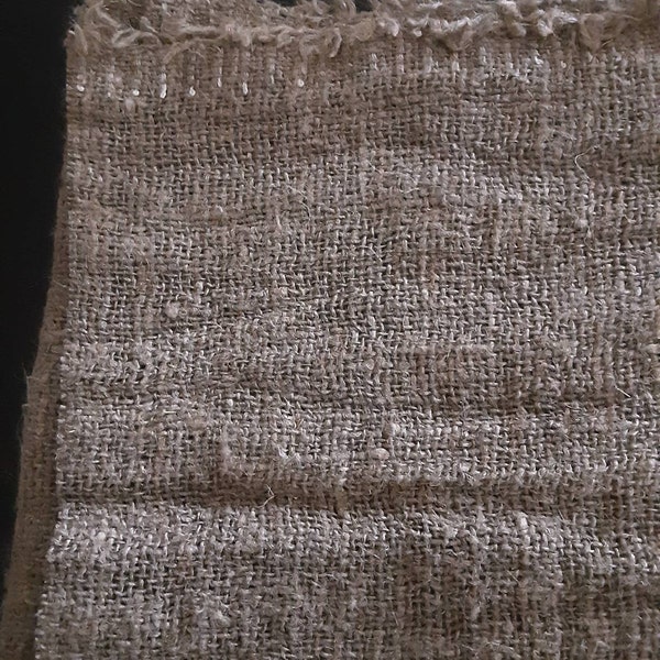 EXTRA Heavy Pure Linen Fabric, Heavy Weight, Undyed, Stonewashed 400 ...
