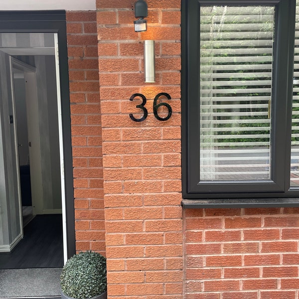 Modern Acrylic House Number, Numbers, Floating Digits, Easy to Read ...
